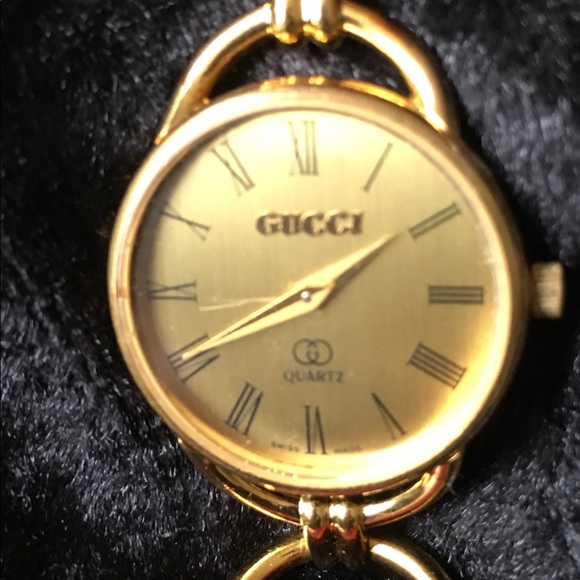 Gucci | Accessories | Authentic Gucci Yellow Gold Watch Made Mid8s ...